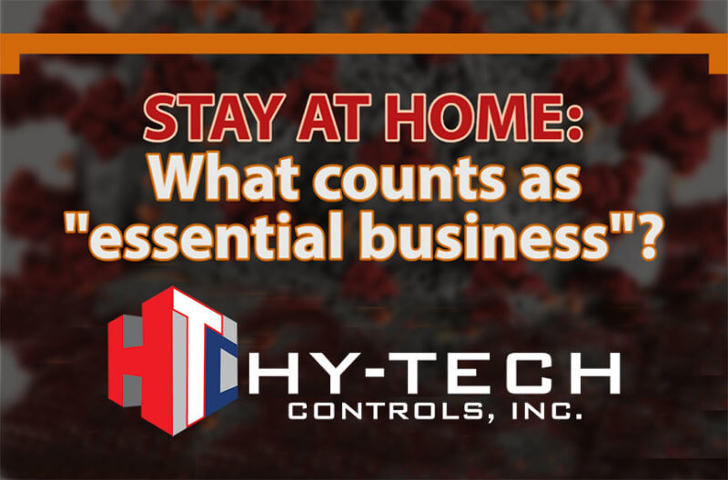 Hy-Tech Controls is classified as an essential business and will remain ...